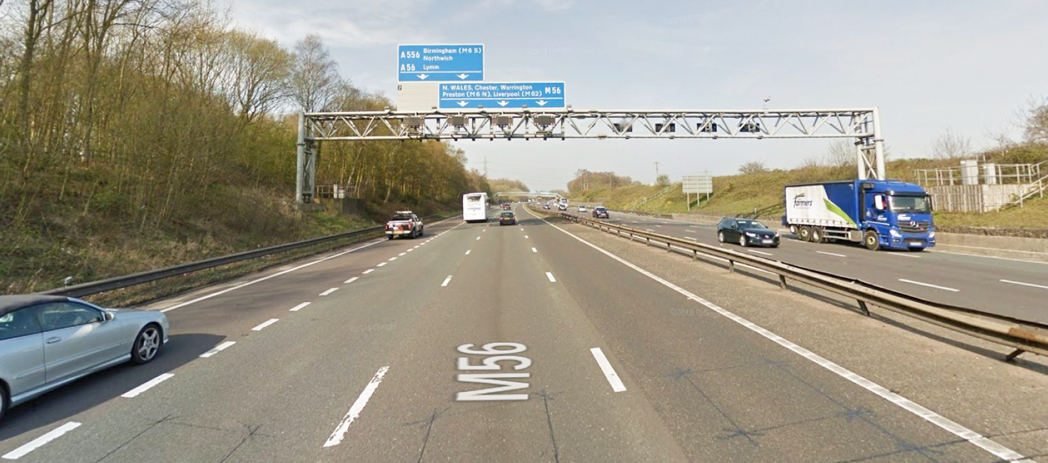 M56 Smart Motorway - eccles