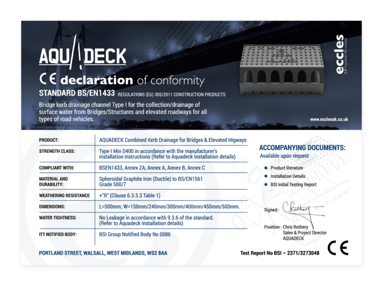 AquaDeck achieves new UKCA status - eccles