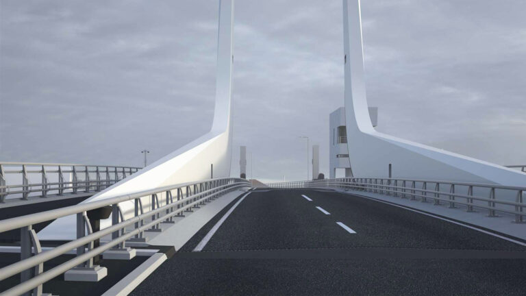 Lowestoft’s iconic Gull Wing Bridge - eccles